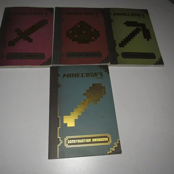 Scholastic | Other | Scholastic Minecraft 4 Books Handbook Construction ...